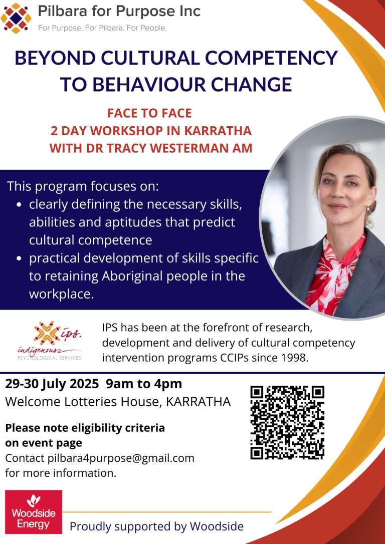 Cultural Competency Training with Dr Tracy Westerman AM – Karratha ...